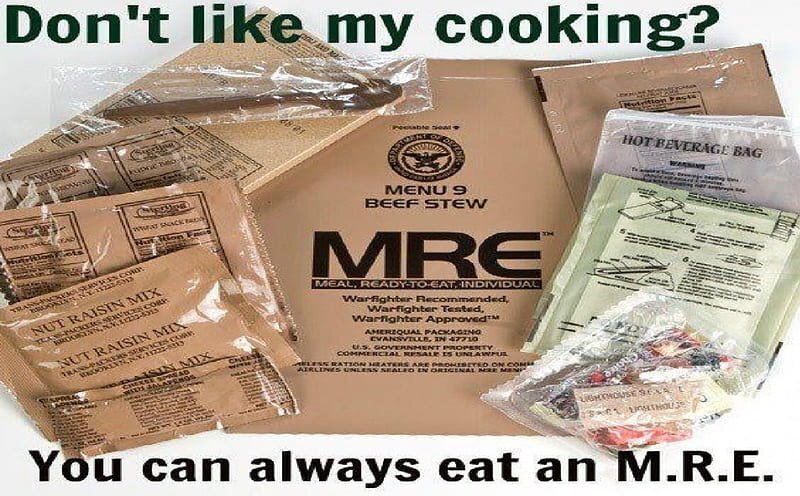 Actual Meals Ready to Eat (MREs) - Denied - Divide Networks