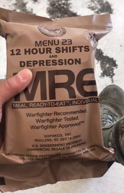Actual Meals Ready to Eat (MREs) - Denied - Divide Networks