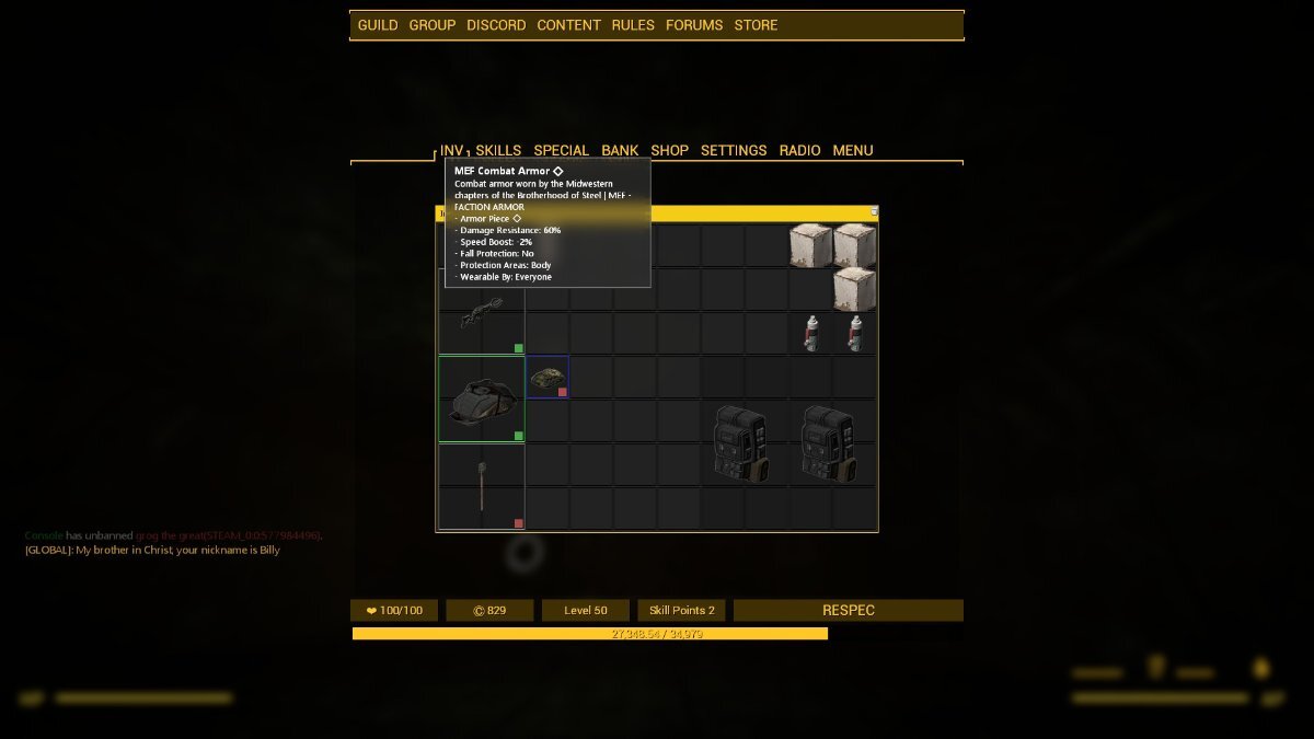 [Balance] MEF Field Scribe Armor - Accepted - Divide Networks