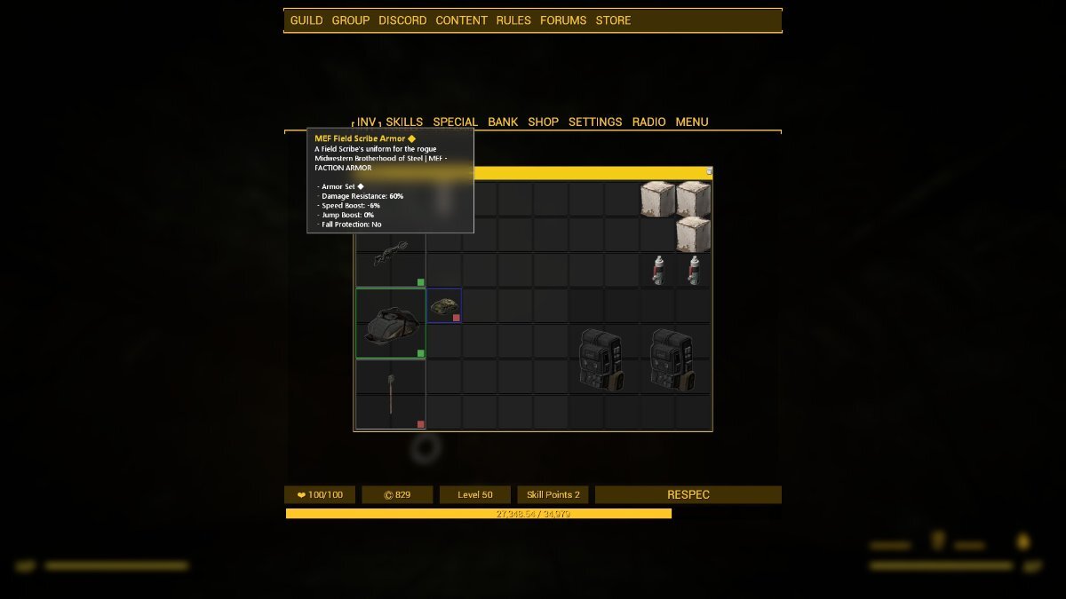 [Balance] MEF Field Scribe Armor - Accepted - Divide Networks