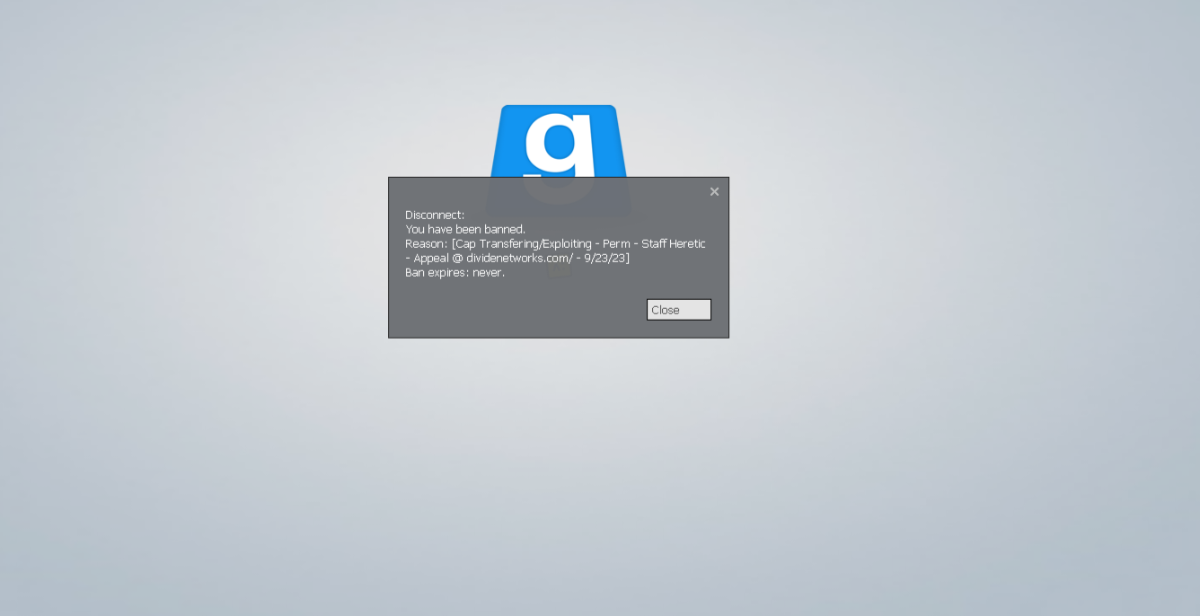 Ban appeal - Accepted - Divide Networks