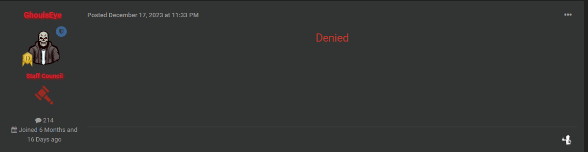 DENIED for what though? - Accepted - Divide Networks