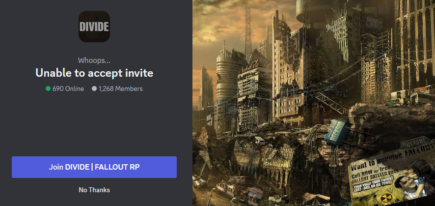 Banned from the discord? please read. - Accepted - Divide Networks